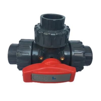 Cina Servizio di lavorazione stampaggio PP sfera 3 Way Valve 1,5 pollici per plastica piscina in vendita