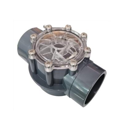 China PP Ball Check Valve for High Pressure Well Pump Plumbing Material 1/2"-4" Grey Color for sale