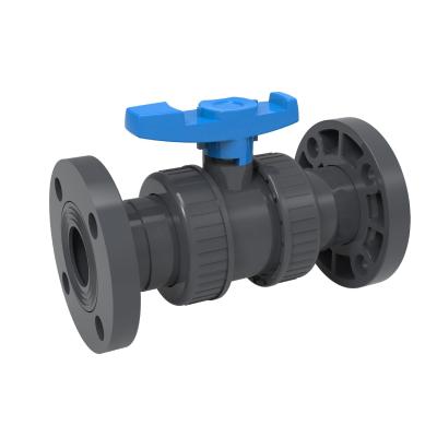 Cina Valvola a sfera di PVC a doppia unione per tubi da 1 pollice a pressione 1.0MPA e anello O EPDM in vendita