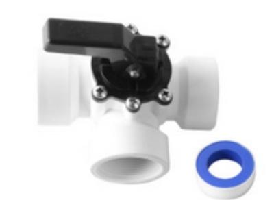 Cina Valvola a sfera in PVC a 3 vie per piscine Medi idraulici per acqua Applicazione generale OEM in vendita