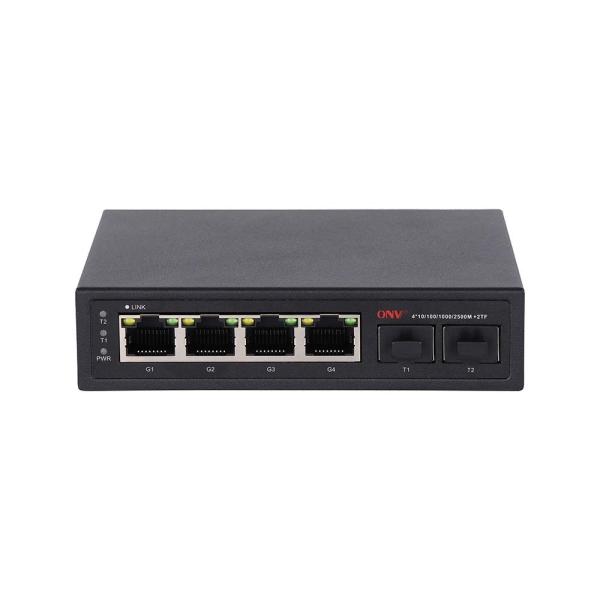 Quality 6 Port 2.5G Ethernet Switch 60Gbps With 10G Uplink SFP+ Fiber Ports for sale