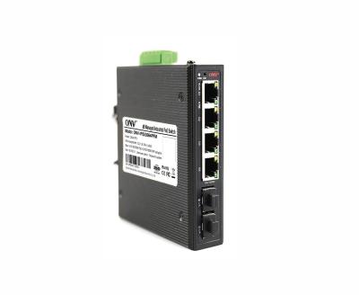 China Fanless 6 Port Gigabit Industrial Managed PoE Switch With SFP Fiber Ports for sale