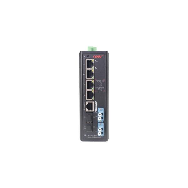 Quality 6 Port Gigabit Industrial PoE Switch With Bypass Function L2+ Network Management for sale