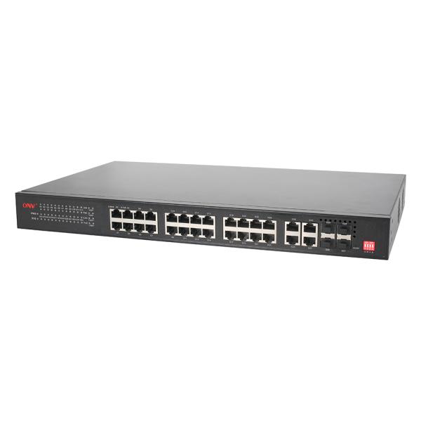 Quality 28-port Gigabit Easy Managed PoE Switch with 30W per Port Power Supply for sale