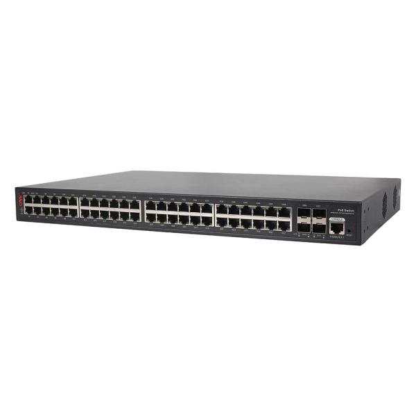 Quality 52 Port Gigabit Managed PoE Switch 600W Power Supporting IPv4 IPv6 Management for sale