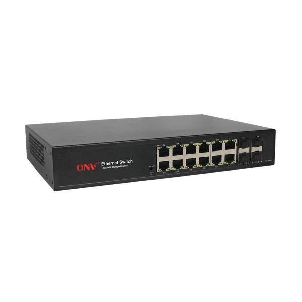 Quality 16 Port 10G Uplink Managed Ethernet Switch With L3 Network Management for sale