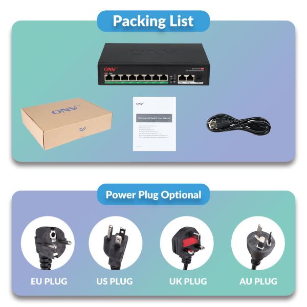 Quality Zero Configuration 11 Port Gigabit PoE Switch With 12Gbps Switching Capacity for sale