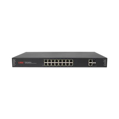 China 20 Port Gigabit PoE Switch Unmanaged IEEE802.3af IEEE802.3at Support For IP Camera for sale