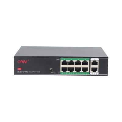 China 10 Port 10/100M PoE Switch 30W Per Port For Reliable Network Connectivity for sale