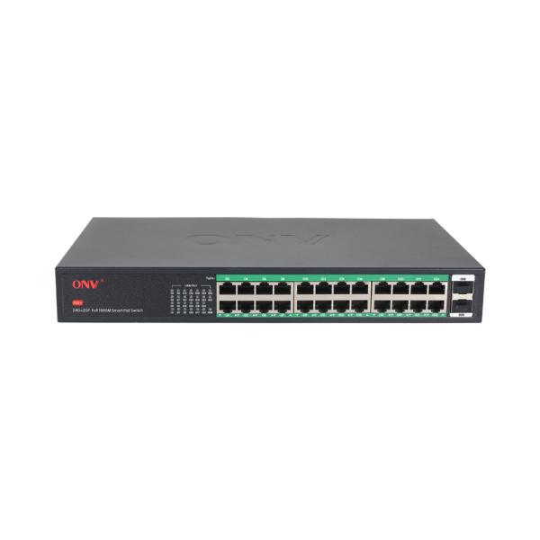 Quality 26 Port Gigabit PoE Switch With 30W PoE Per Port Gigabit Uplink SFP Ports for sale