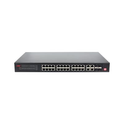 China 28 Port Gigabit Poe Managed Switch 30W Per Port With 56Gbps Switching Capacity for sale
