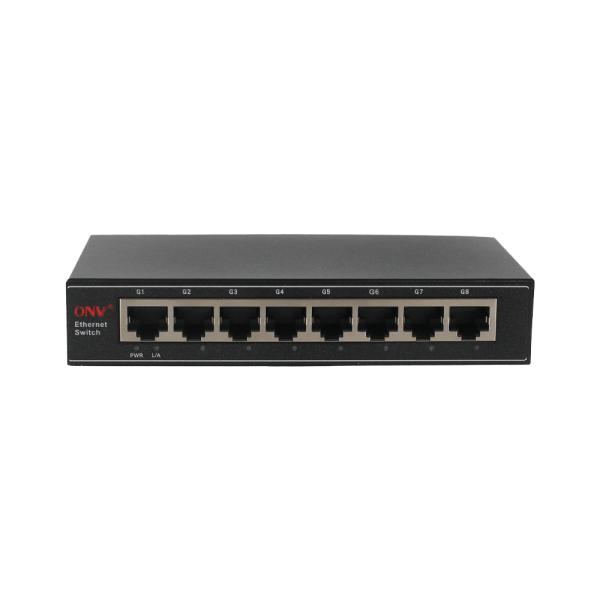 Quality Metal Housing 8 Port Gigabit Ethernet Switch 16Gbps Switching Capacity Fanless Design for sale
