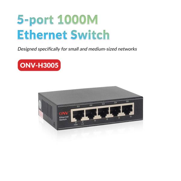 Quality 5 Port Gigabit Unmanaged Ethernet Switch Zero Configuration Shock Resistant for sale