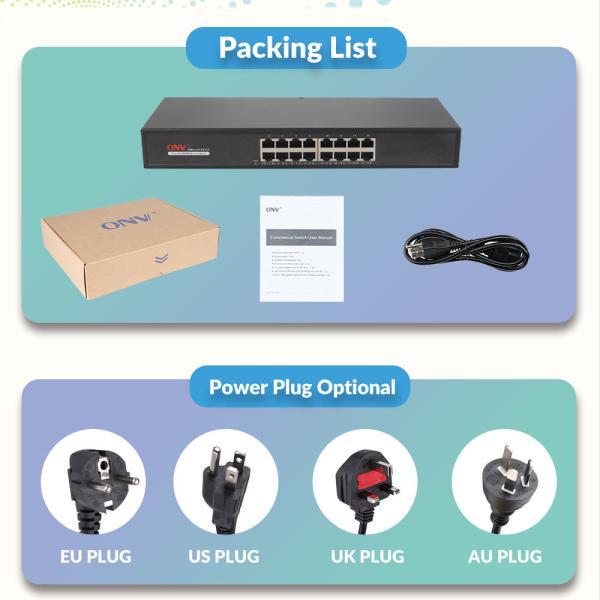 Quality 16 Port Gigabit Ethernet Switch With 4.1M Buffer Memory Plug And Play Operation for sale
