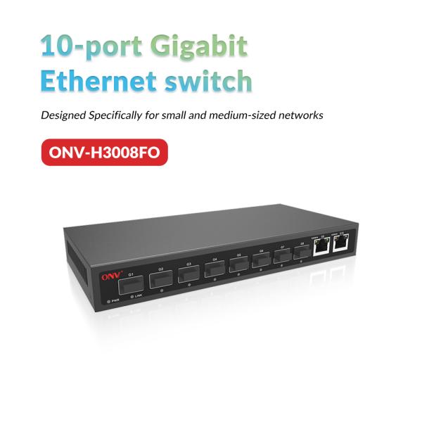 Quality 10 Port Gigabit Ethernet Switch Wide Temperature with Plug And Play Functionalit for sale