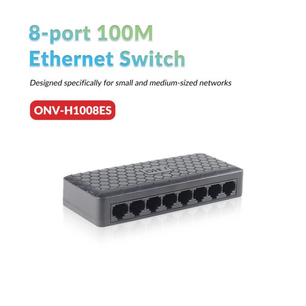 Quality 8 Port 10/100M Unmanaged Ethernet Switch 1.6Gbps Zero Configuration For Network for sale