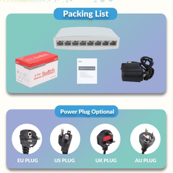 Quality 8-port 10/100M Ethernet switch with 1.6Gbps switching capacity for reliable for sale