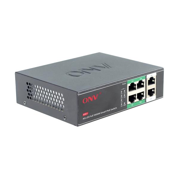 Quality Commercial Grade 6 Port Gigabit PoE Switch With IEEE802.3af/At Support for sale