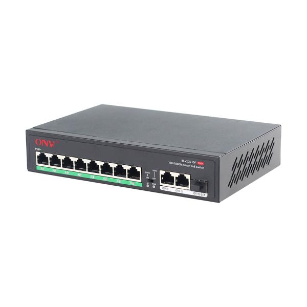 Quality 11-Port Gigabit Uplink PoE Switch With 30W PoE+ Power And Watchdog Function for sale
