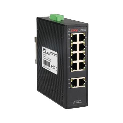 China 10-port Gigabit Industrial Ethernet Switch with Wire Speed Forwarding and Stable Operation for sale