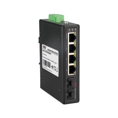 China 6 Port Gigabit Industrial Ethernet Switch With SFP Fiber Ports Fanless Cooling Design for sale