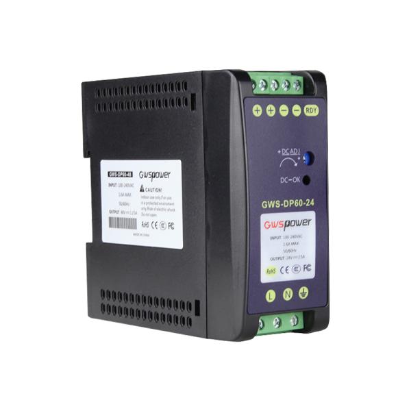 Quality 60W 24VDC High Efficiency DIN Rail Industrial Power Supply for Harsh Environments for sale