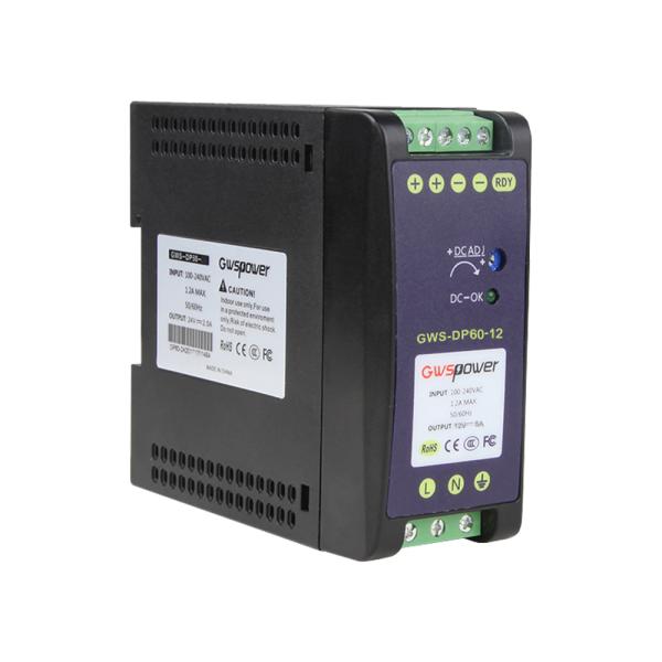 Quality 60W 12V DC DIN Rail Industrial Power Supply with Corrosion Resistant Housing for sale