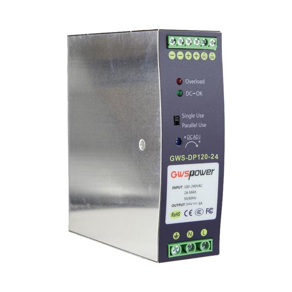 Quality 120W 24V DIN Rail Industrial Power Supply with Corrosion Resistant Metal Enclosure for sale