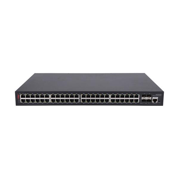 Quality 48 Port PoE L3 Managed Switch with 10G Uplink for High-Density Power Supply for sale