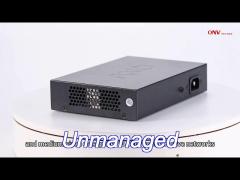 plug and play 10 port gigabit poe switch with 8 poe + 2 sfp ports 120w