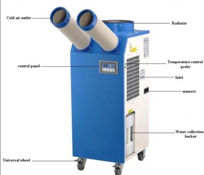 China Mobile Powerful Spot Air Cooler Condensate Overflow Protection CE Certification for sale