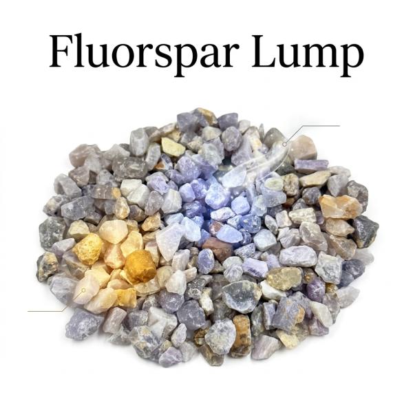 Quality High Purity Fluorspar Mineral Lumps 5-10mm Particle CaF₂ ≥ 90% From Natural Ore for sale