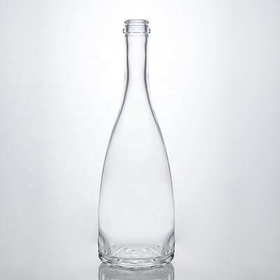 中国 カスタムロゴ 独特の花底 スーパーフリント ロング ネック 750ml ガラスボトル ジンコルク 販売のため