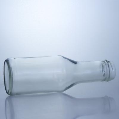 China Garrafa de vidro de pedra clara para suco de leite salada molho de pimenta ketchup 300 ml 500 ml 700 ml à venda