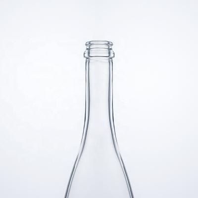 中国 カスタムロゴ 独特の花底 スーパーフリント ロング ネック 750ml ガラスボトル ジンコルク 販売のため