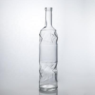 中国 清潔なスーパーフリントガラスボトル 750ml ジン・ラム・ウイスキー・ワイン 販売のため