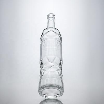 中国 清潔なスーパーフリントガラスボトル 750ml ジン・ラム・ウイスキー・ワイン 販売のため