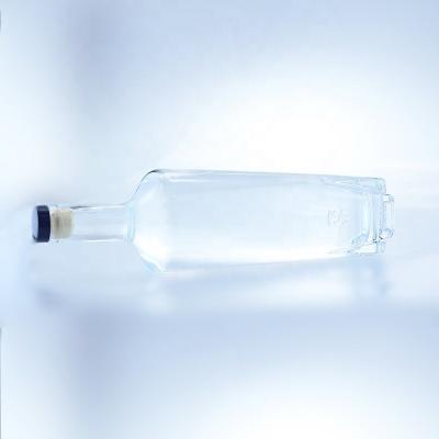 Cina Collare di vetro Bottiglia di vetro per bevande alcoliche 750 ml con sigillo di sughero in vendita