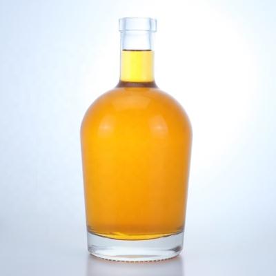 中国 Avialable 透明な円形のワインボトル 500ml 700ml 750ml 飲料用コルク付き 販売のため