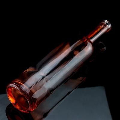 Cina Rivestimento di colore rosso 750 ml bottiglia di tequila in vetro con design unico e sughero in vendita