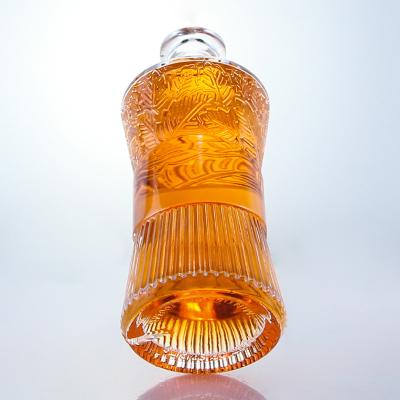 中国 カップタイプコルク 750ml 1000ml ジン・ラム・ウォッカ・ウイスキー用の透明ガラスボトル 販売のため