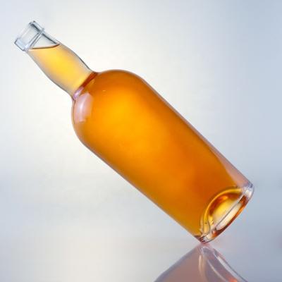 Cina Collare di vetro 750 ml 700 ml Bottiglia rotonda per la vendita di bevande in vendita