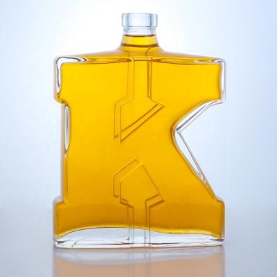Cina Altre bevande 500 ml '700 ml 750 ml Bottiglia di vetro per tequila Gin Rum Whiskey Vodka in vendita