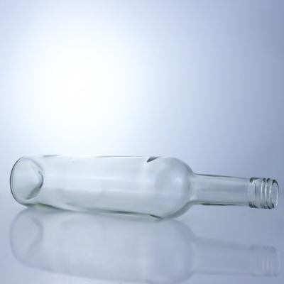 Cina 600 ml 750 ml 1000 ml di forma rotonda vuota con collo lungo bottiglie di vetro per liquori in vendita