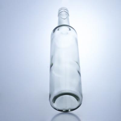 Cina 600 ml 750 ml 1000 ml di forma rotonda vuota con collo lungo bottiglie di vetro per liquori in vendita