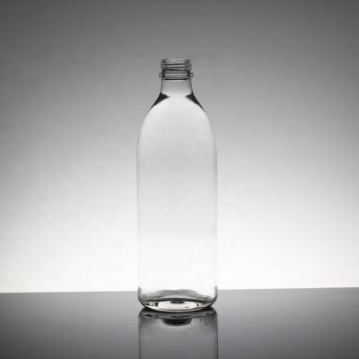 Cina Bottina a tappo a vite di vetro trasparente su misura per succo o soda 330ml 500ml 750ml in vendita