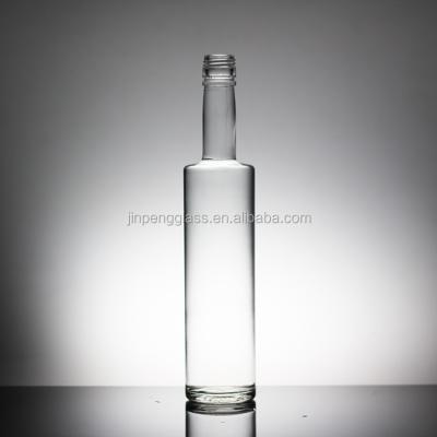 China Flint Acid Etch Botellas de vidrio de forma única para ron Liquor Brandy Whisky Vodka Tequila en venta