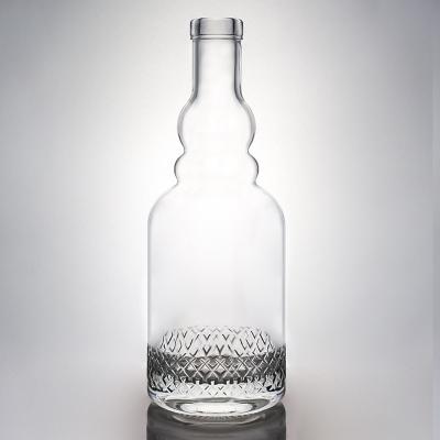 中国 500ml 700ml 750ml 1000ml ロング ネック 空のガラス ホワイトワインボトル 耐久性が高い 販売のため