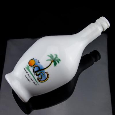 Cina 700 ml di bottiglia di vetro con sughero per la manipolazione della superficie del gelo in vendita