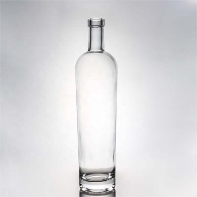 Cina Vodka vuota liquore gin rum tequila whisky whisky brandy spirit bottiglia di vetro con sughero 375 ml forma personalizzata in vendita
